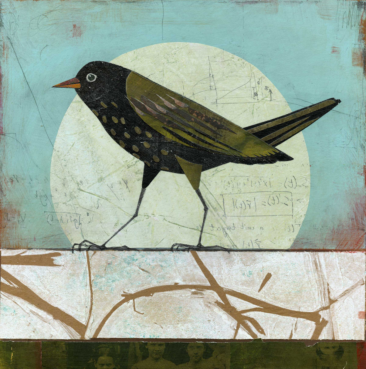 Camo Moon Bird – Judy Verhoeven Art